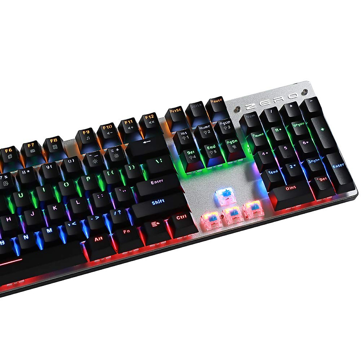 Teamwolf RGB Backlight Mechanical Gaming Keyboards (104keys, Balck)
