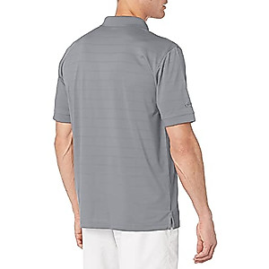 Callaway Men's Basic Short Sleeve Opti-Vent Open Mesh Polo Golf Shirt, Quiet Shade , Large