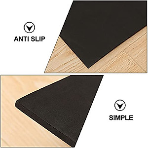 balacoo 5Pcs Fish Tank Pad Aqurium Mat Non- Skid Waterproof Aquarium Placement Mat for Home Desktop Tabletop Black