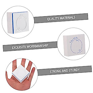 TEHAUX 2pcs Seal Hand Decor Bling Decor Ink Wooden Ink Stamp Planner Wooden for Crafting Wooden Scrapbook Seal DIY Seal Retro Scrapbook Stamp Automatic Rubber Combo Plate