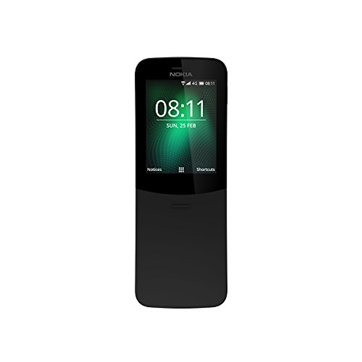 Nokia 8110 (2018) Dual-SIM 4GB Factory Unlocked Smartphone (Black) - International Version