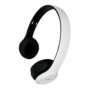 White P47 Wireless Headphones, Microphone, Sport Headphones, Headphone for TV, Sound as Sport Earphones with Mic, Noise Cancelling, Computer, Workout, Wire,