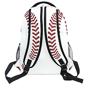 Oarencol Sport Baseball Softball Pattern Backpacks School Book Travel College Shoulder Bag