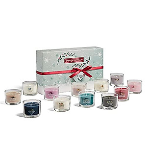 Yankee Candle Gift Set | 12 Scented Filled Votive Candles | Snow Globe Wonderland Collection | Perfect Gifts for Women