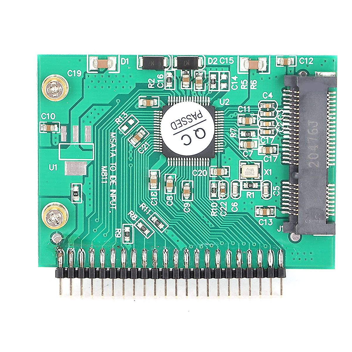 44pin Standard Male IDE Connector Cards for MSATA SSD, Laptop 1.8in IDE PCI E SSD Hard Drive Adapter Card, Compatible for DOS/Win3.1/NT4/98SE/ME/2000//XP/Vista/UNIX/Linux