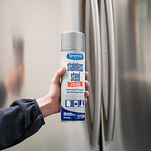 Sprayway SW148R Water-Based Stainless Steel Cleaner, 15 oz.