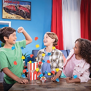 Moose Racing Popcorn Poppin' - for Ages 4+ | 2+ Players - Includes Popcorn Box with Timer, Die & Instructions - Fast-Paced Family Fun, Multi (91011)