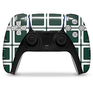 WraptorSkinz Skin Wrap compatible with Sony PS5 DualSense Controller Squared Hunter Green (CONTROLLER NOT INCLUDED)