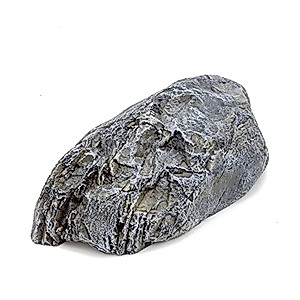 JIHAQUA Reptile Rock Reptile Hide Cave Hideout Terrarium Habitat Decor Ornament Shelter (Style B)