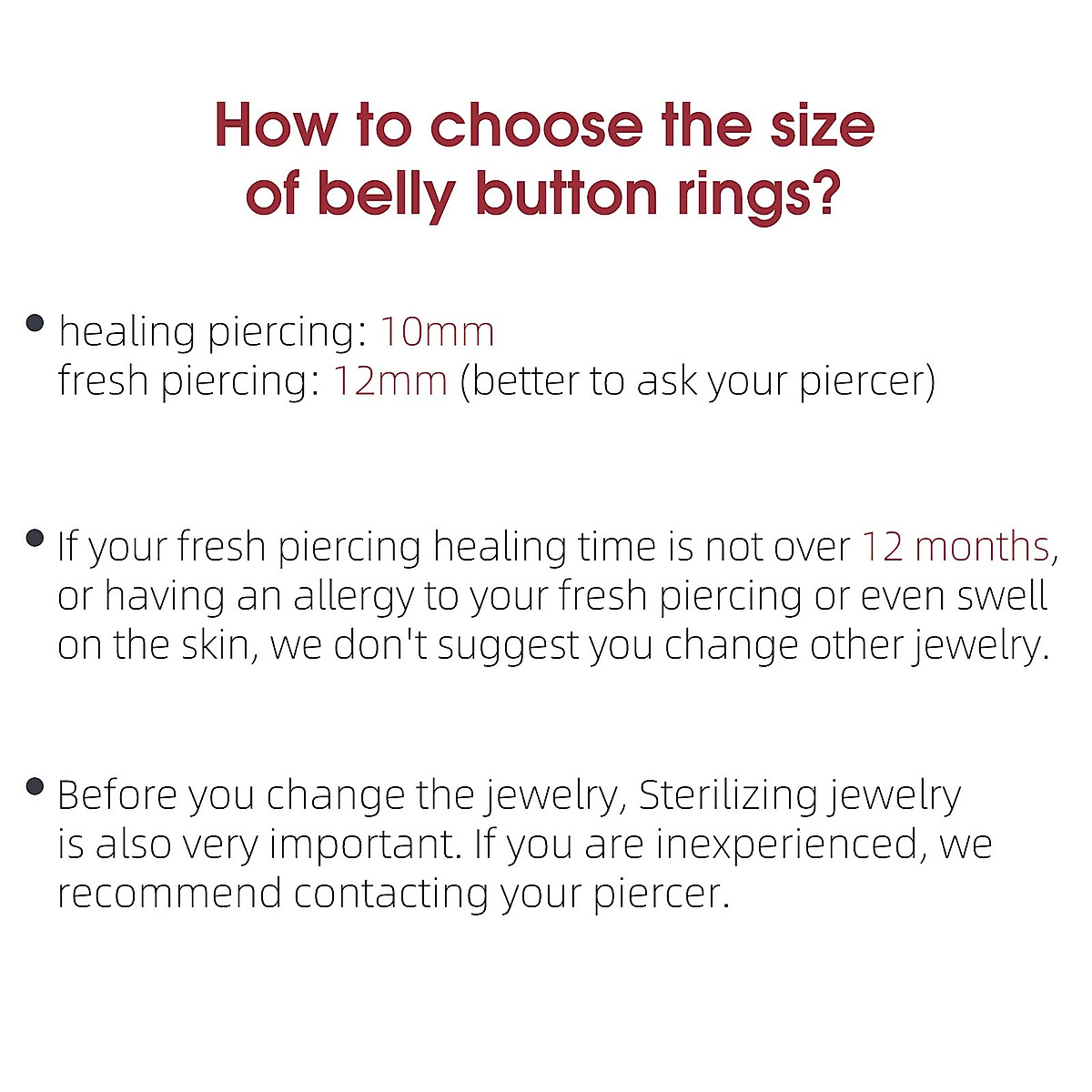 FINE4U Titanium Belly Button Rings 14G 10mm - ASTM F136 Implant Grade Real Titanium Belly Ring, Internally Threaded Hypoallergenic Navel Piercing Jewelry for Gift idea (Clear)