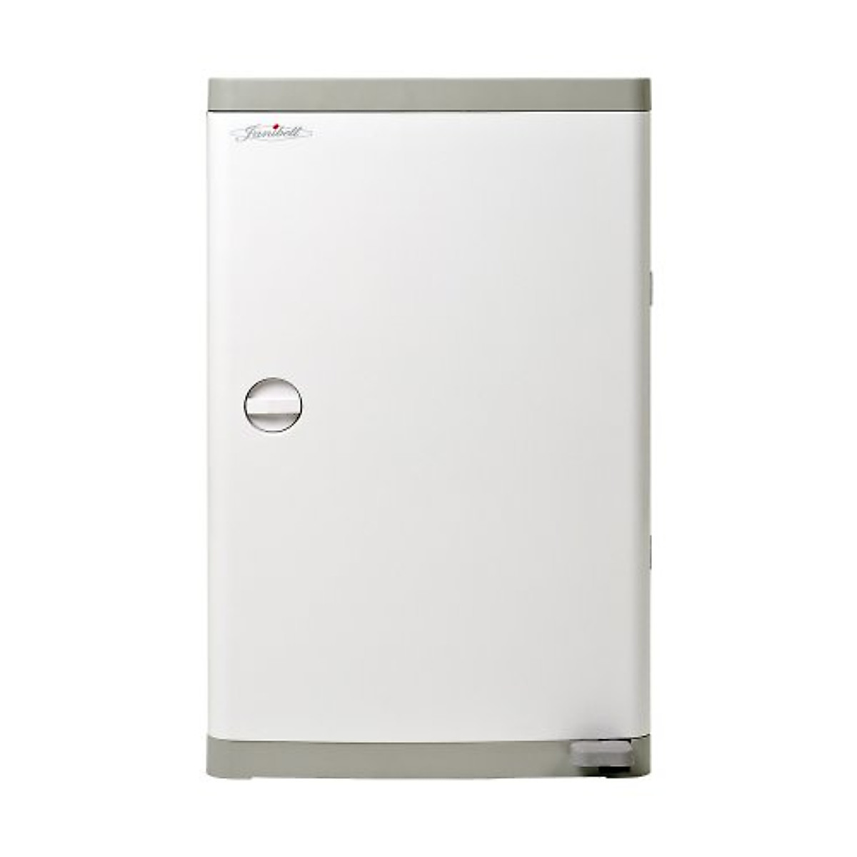 Janibell M400DS ABS 13-Gallon Commercial Diaper Disposal System with Extra Odor Control, Foot Pedal, Rectangular, 15-3/4" Width x 11-69/100" Depth x 25-1/5" Height, White / Gray