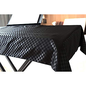 Clairevoire Universal Keyboard Cover for 61 keys to 88 keys (Ebony Black, L - For Keyboards up to 61 X 16 inches)