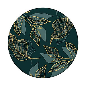 Aesthetic Plant Leaf Pattern Floral Botanical Green PopSockets Swappable PopGrip