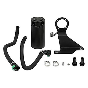 Mishimoto MMBCC-F35T-11SBE Baffled Oil Catch Can Compatible With Ford F-150 3.5L Ecoboost 2011-2014 Black