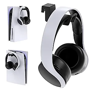 Klipdasse Headset Stand for PS5 Console, Headset Holder for Playstation 5 Accessories PS5 Stand Accessories,Black