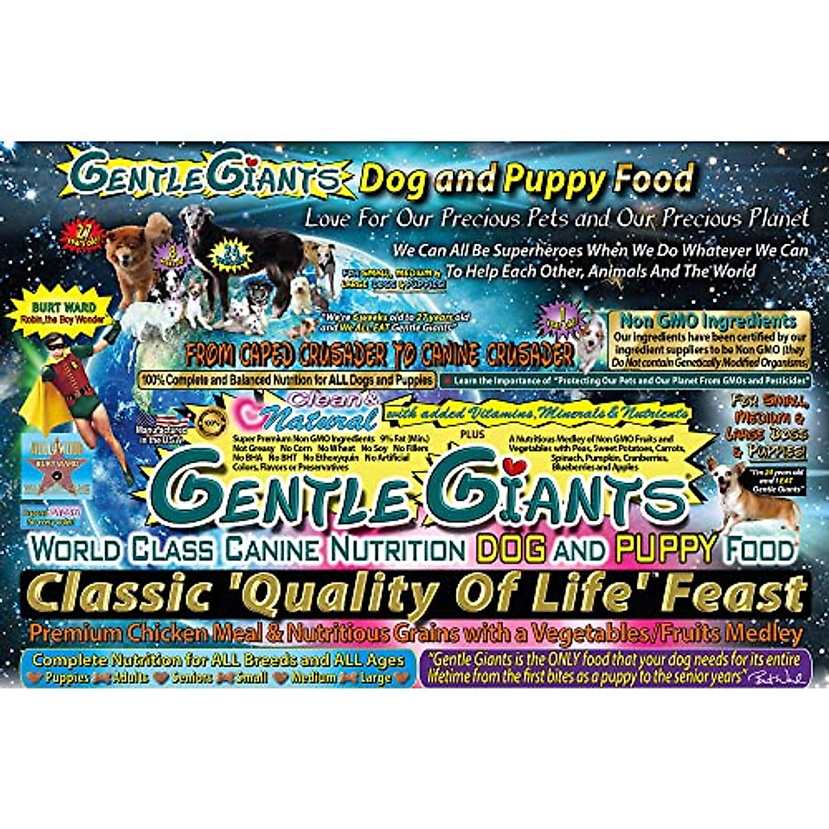 GENTLE GIANTS World Class Canine Nutrition Chicken Feast Dog Food - 30lbs
