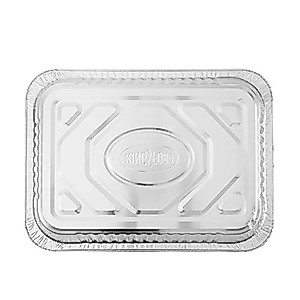 Kingsford Heavy Duty Large Aluminum Pans - Disposable Aluminum Pans for Cooking, Baking, Grilling, Frying & Roasting - Ideal Disposable Chafing Dish, Broiler, & Outdoor Tray 4 Count, (Pack of 1)