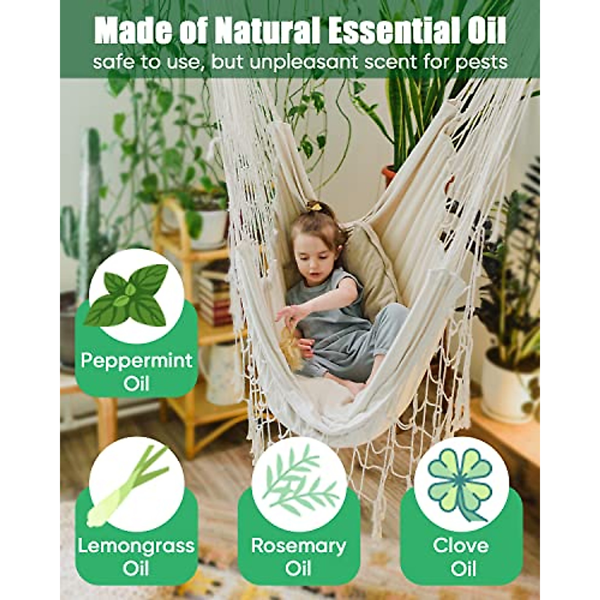 SEEKBIT Rodent Repellent, 10 Pack Peppermint Oil to Repels Mice and Rats and Other Rodents, Mouse Deterrent for Car Engines to Keep Mice Out, Rat Repellent for Basements Barns Garages RV Trucks