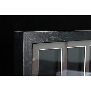 Bivitre Trading Card Display Frame - Wall Mount Baseball Card Display Case with UV Protection Magnetic Card Holder for 5 Standard Cards, Display for Basketball Football Hockey Pokemon MTG Yugioh