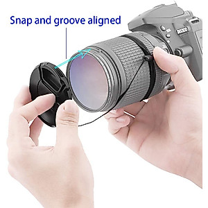 HUIPUXIANG 77mm Lens Cap Cover - Compatible with Canon EF 70-200mm f/2.8L IS III USM, RF 70-200mm F2.8L IS USM [2 Pack]