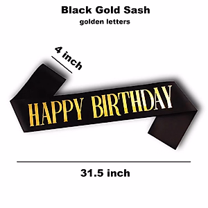 30th Birthday Decorations for Women & Men, All-Black 30th Birthday Decor, Party Decorations Large Number 30 Balloons