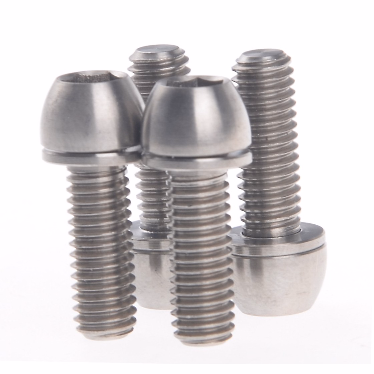 Wanyifa Titanium Gr5 M6x18mm Ball Allen Head Bolt with Washer for Bicycle Disc Brake Caliper Pack of 4