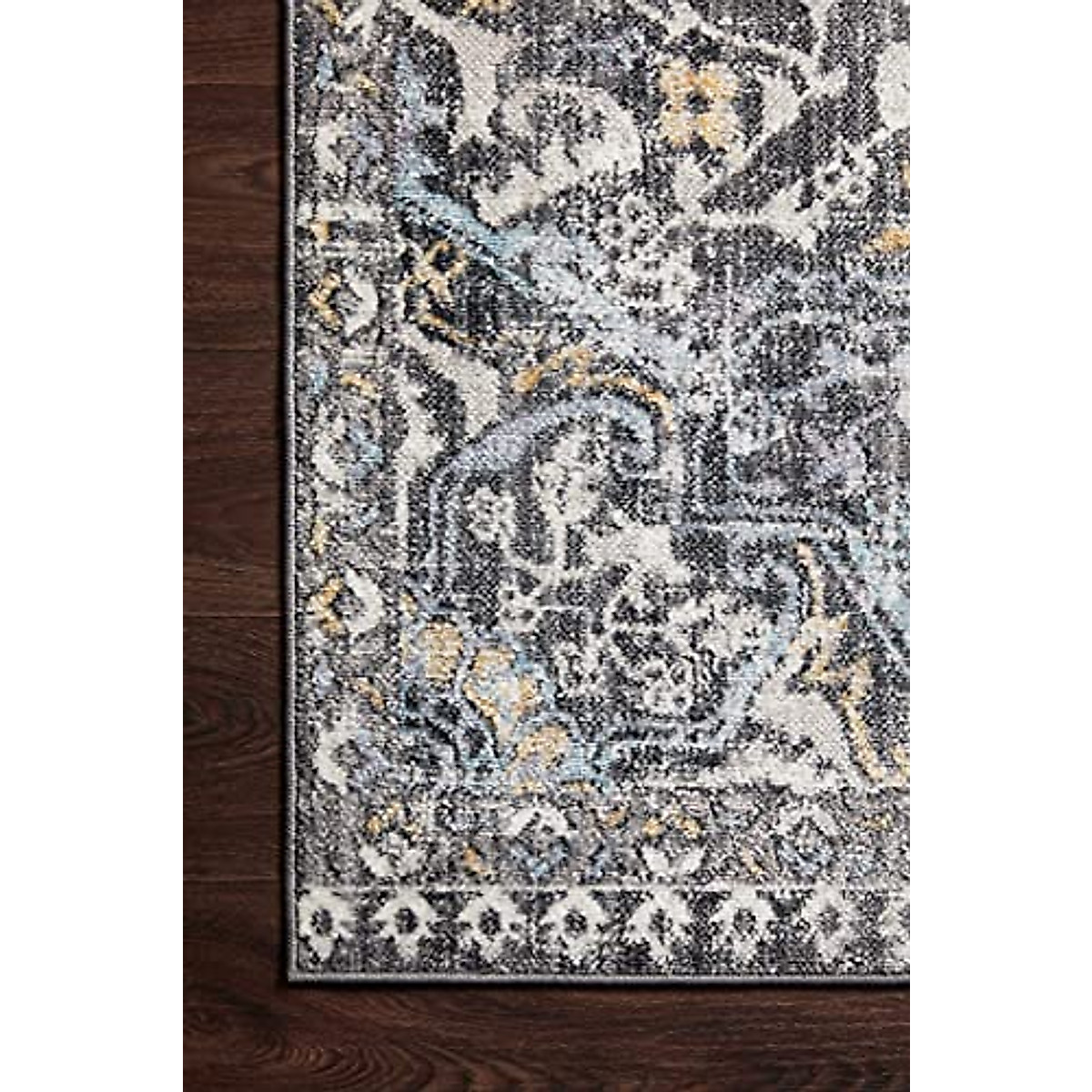 Loloi II Cassandra Collection CSN-02 Charcoal/Gold, Traditional 7'-10" x 10' Area Rug
