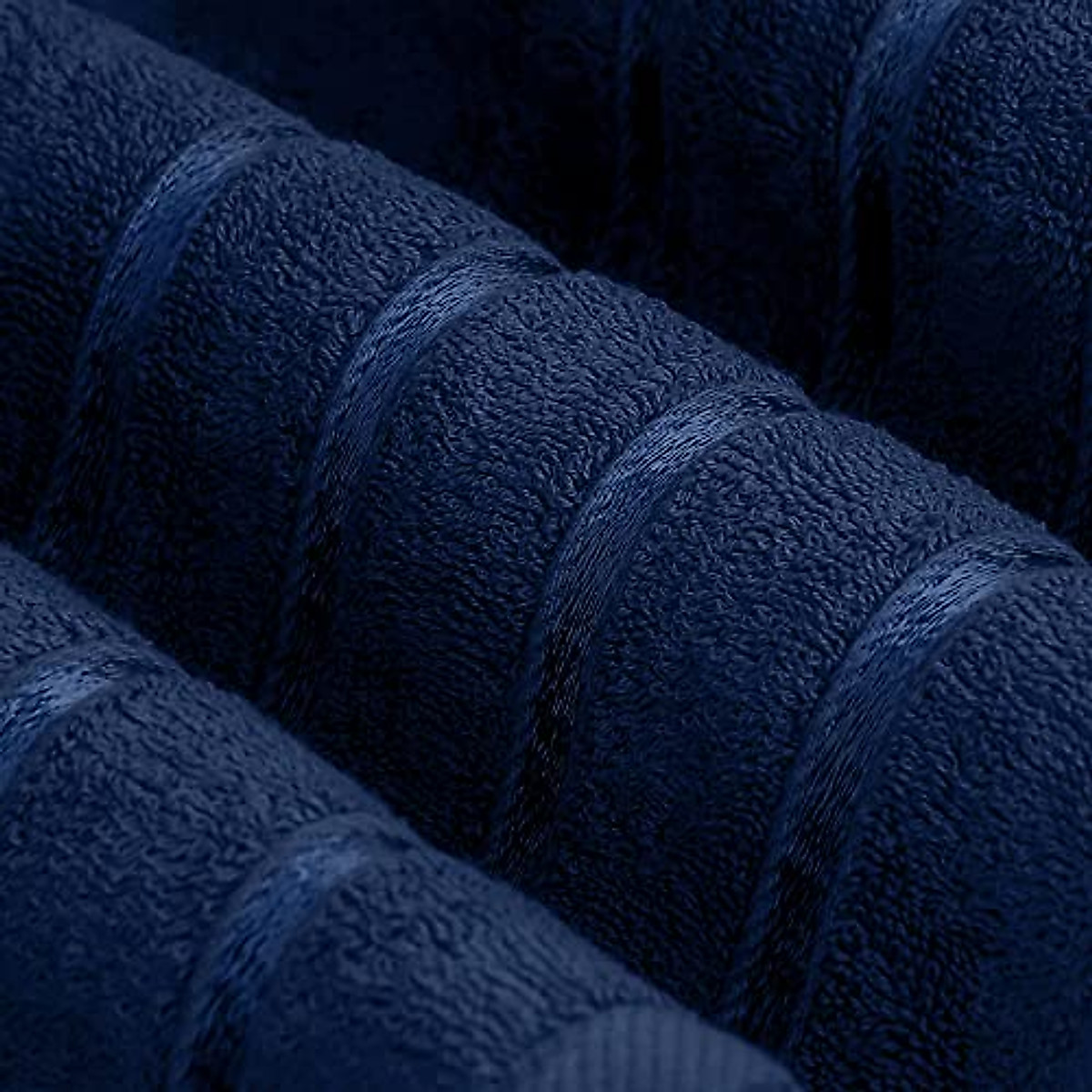 Utopia Towels 4 Pack Premium Viscose Oversized Bath Towels Set, 100% Ring Spun Cotton (27 x 54 Inches) Highly Absorbent, Quick Drying Shower Towels for Bathroom, Spa, Travel and Pool (Navy)