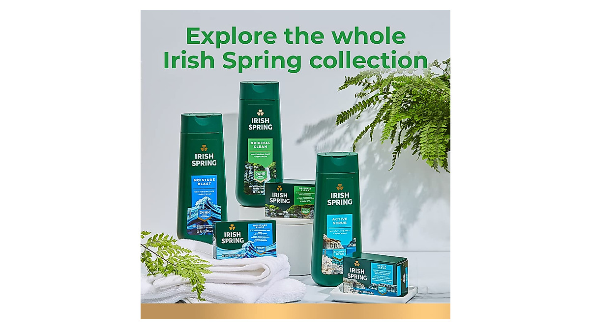 Irish Spring Original Clean Body Wash - 24H Freshness & Moisture