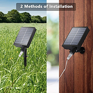 Toodour Solar Lights Outdoor, 317 LED 10ft x 9 Solar Garden Lights with 12" Topper Star, 8 Lighting Modes Waterproof Star Fairy Lights for Garden, Patio, Wedding, Party Decoration (White)