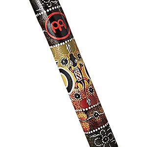 Meinl Percussion RS1BK-S 16" Small Bamboo Rain Stick with Sustaining Trickle Effect and Hand Painted Design