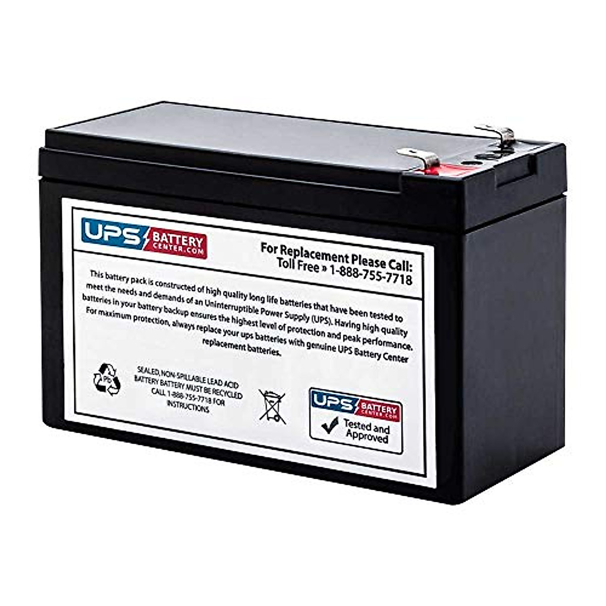 APC Back-UPS ES 750VA BE750G-CN UPSBatteryCenter Compatible Replacement Battery, Model# RBC17