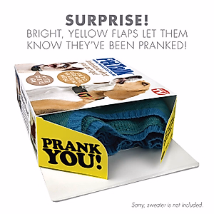 Prank-O, Pet Talk Prank Gift Box, Wrap Your Real Present in a Funny Authentic Prank-O Gag Present Box, Novelty Gifting Box for Pranksters, Perect Birthday Gag Gift Box