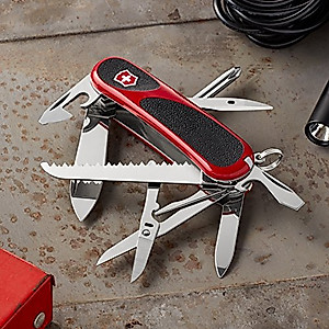 Victorinox Swiss Army EvoGrip 18 Pocket Knife, Red, 85mm