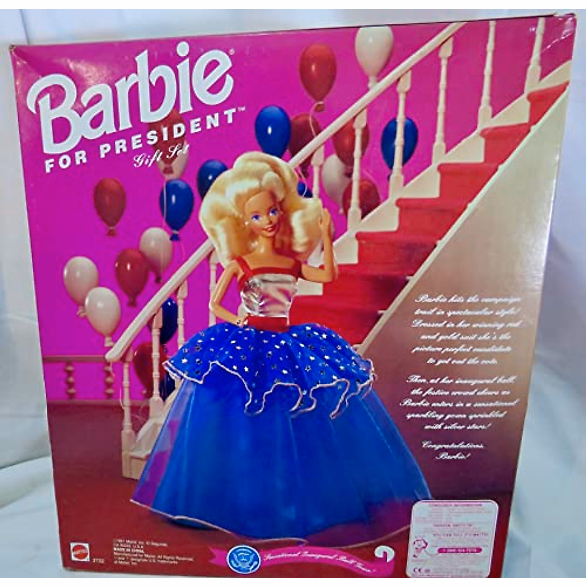 Barbie For President Gift Set - Toys R Us Limited Edition Doll - 1991 Mattel