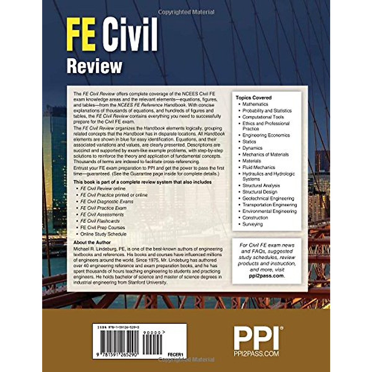 PPI FE Civil Review – A Comprehensive FE Civil Review Manual