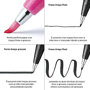 Pentel Brush Sign Pen Blue/Black