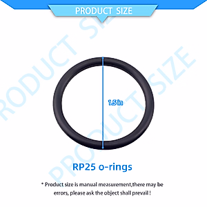 1-1/2Inch O-Rings Compatible with Delta RP25 Faucet Water Fall O-Ring, RP25 O-Rings for Brass Pop-up Drain and Single Handle Kitchen Faucets, Fit Models Produced After 1969, 3 Pack