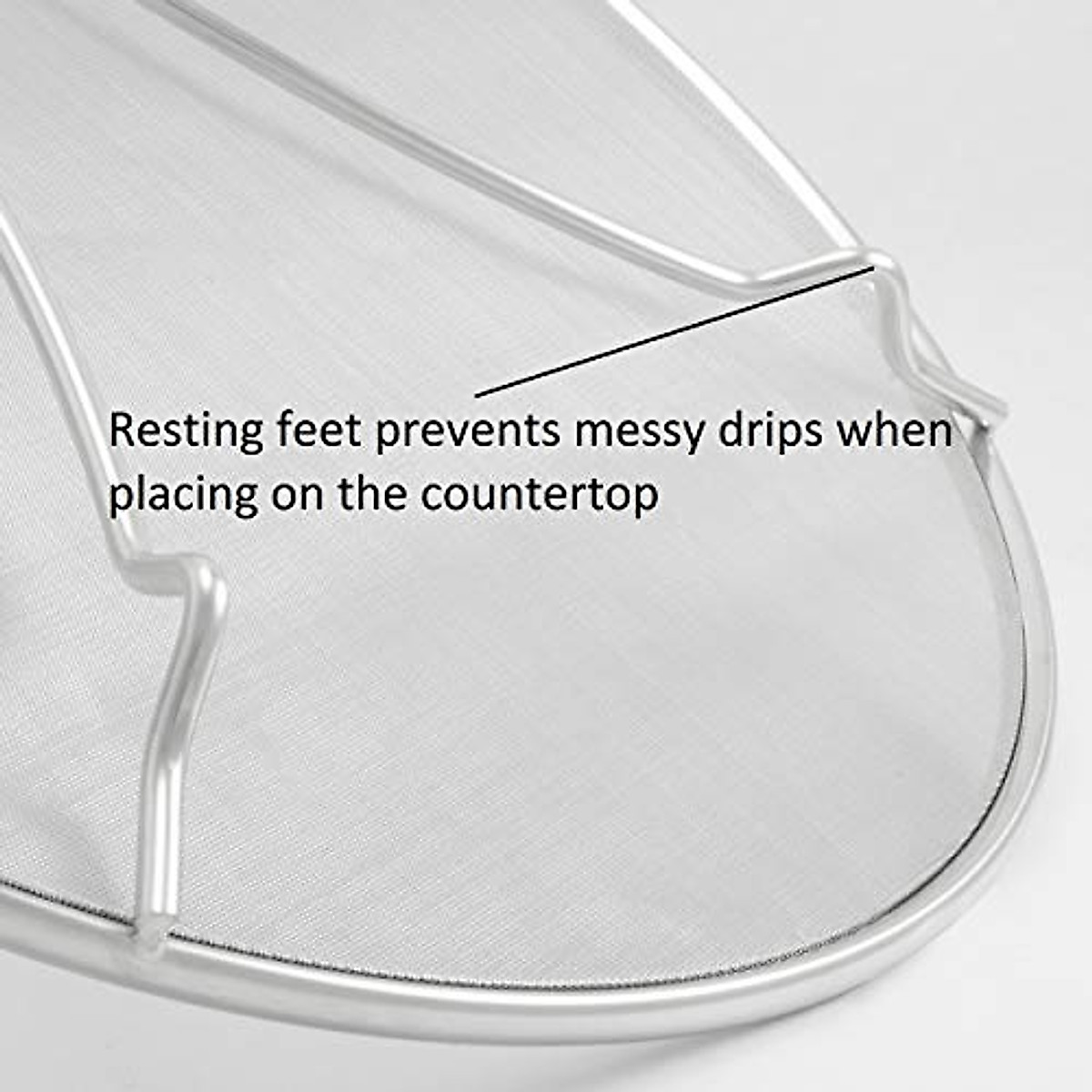 ExcelSteel Durable Easy to Use Kitchenware Oil Guard Splatter Screen, 13", Black