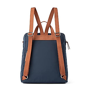 The Sak Women's Recycled Esperato Backpack in Nylon, Spacious Bag with Adjustable Back Strap, Navy II, One Size