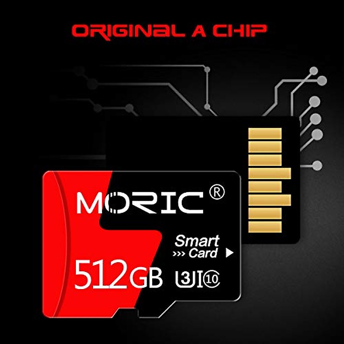 512GB High Speed Micro SD Card with Adapter Memory Card for Phone,Game Console,Dash Cam,Camcorder,Surveillance,Drones