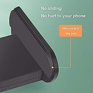 Phone Holder for Desk,Angle Height Adjustable 360 Rotation Cell Phone Stand(Black)