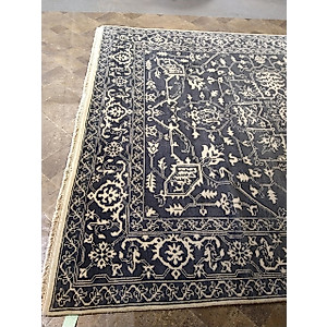 8' x 10' Gray New OUSHAK Rug Handmade Wool Capret#75795