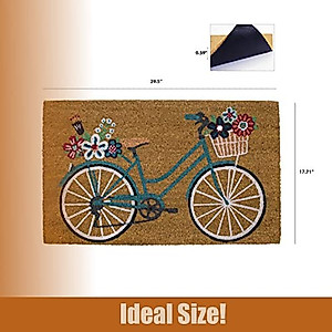 Home Expressions Welcome Mat, Door Mat, Durable, Washable, Stain-Resistant, Kitchen, Printed Outdoor Coir I Natural Fibers for Indoor or Outdoor Use Mat 18"x30" (HW-1527)