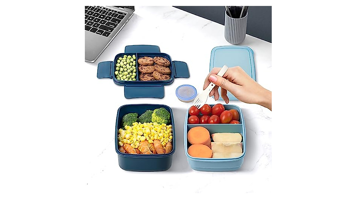 Freshmage Stackable Bento Box - Leak-Proof and Durable