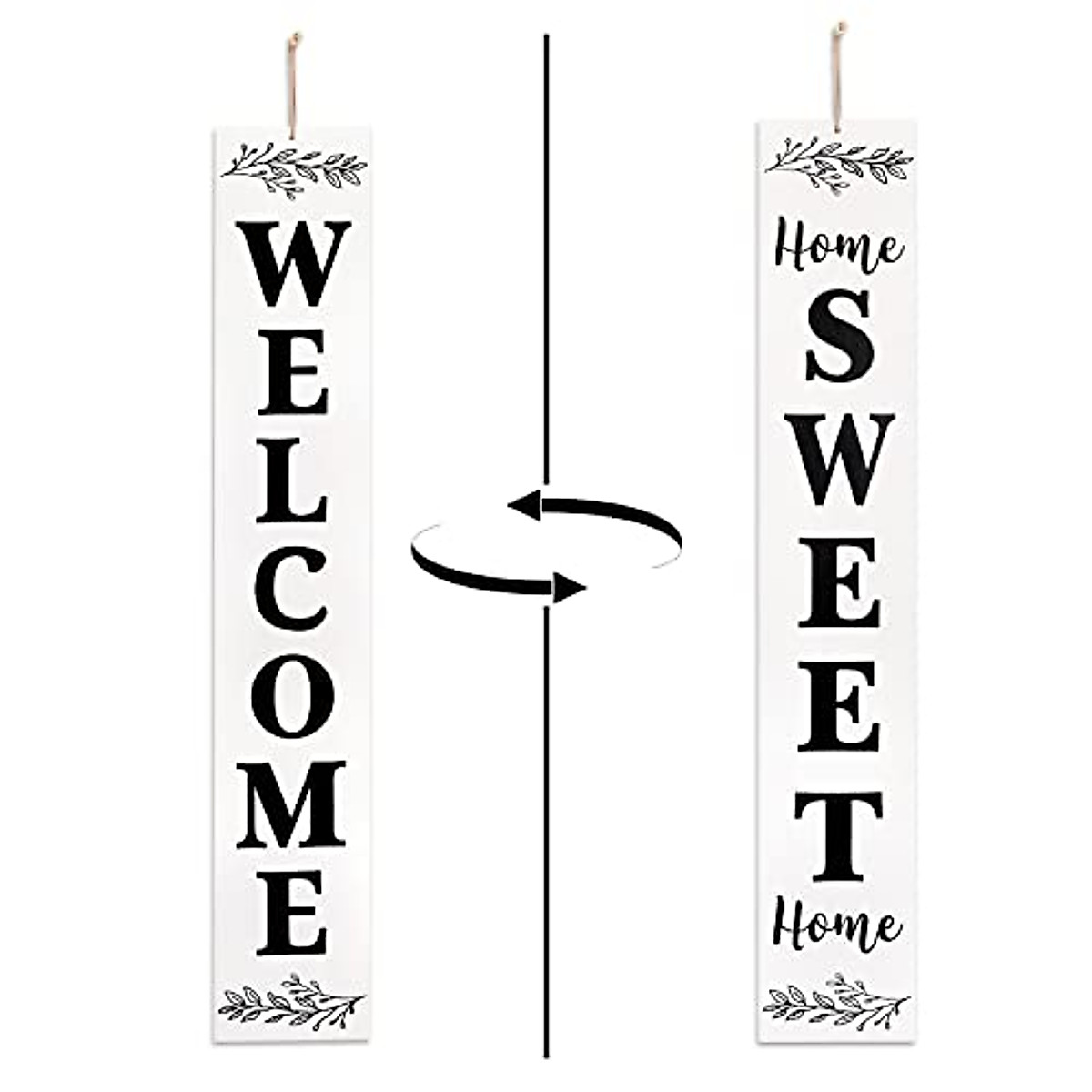 4.75 Ft Welcome Sign for Front Door-Vertical Welcome Home Sign -Yard Porch Sign for Front Door Decorations and Best House Warming Gifts