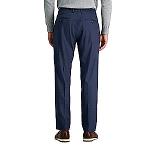 J.M. Haggar Men's Premium Stretch Tailored Fit Subtle Pattern Suit Separates Jackets, Blue Heather-Pant, 40W x 30L