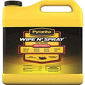 Pyranha 001GWIPEG 068022 Wipe N'Spray Fly Protection Spray for Horses, 1 Gallon,Yellow