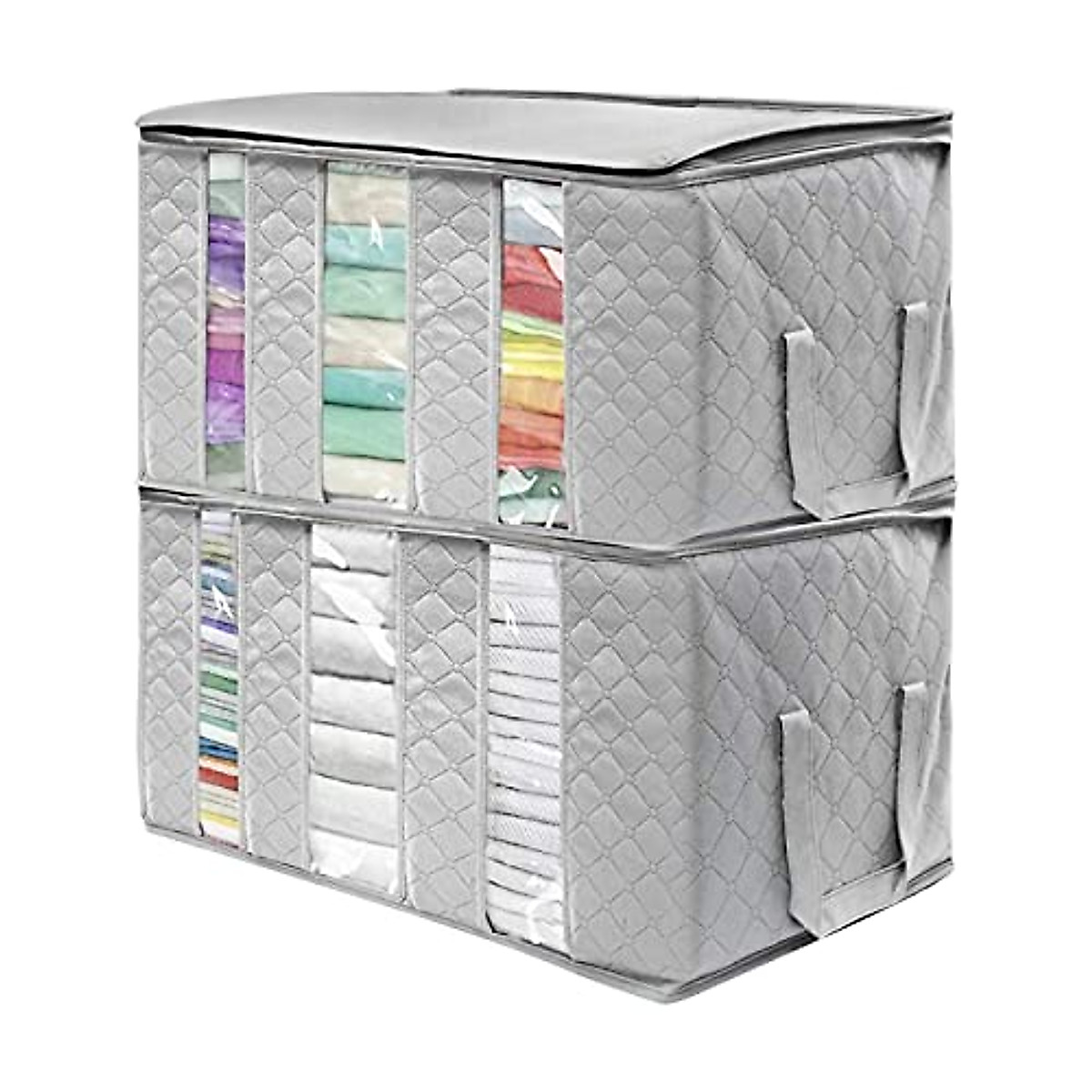 Vetitkima Storage Bags for Blankets and Quilts, Home Closet Storage Bags Clothes Container Bag Foldable