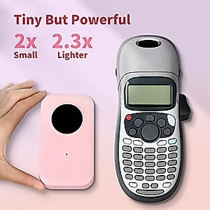 Phomemo Bluetooth Label Maker Machine with Tape, D30 Portable Pocket Labeler with Different Fonts for Jars, Rechargeable Inkless Handy Thermal Smart Label Maker Printer, Compatible with iOS & Android